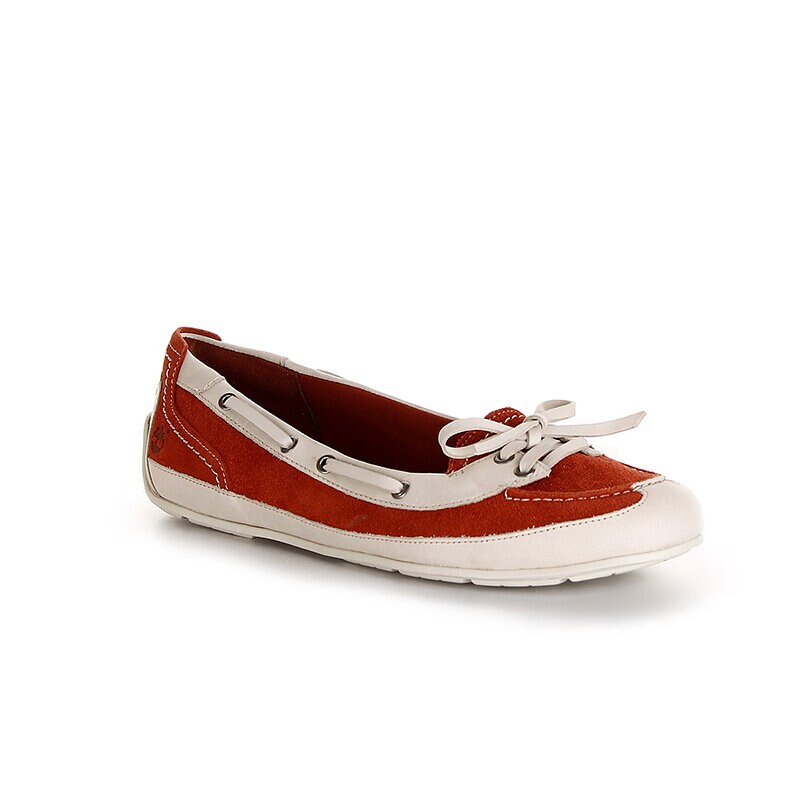 TIMBERLAND EK BOOTHBAY BOAT SHOE 3912R | barva ČERVENÁ | Módní . Dámské ...