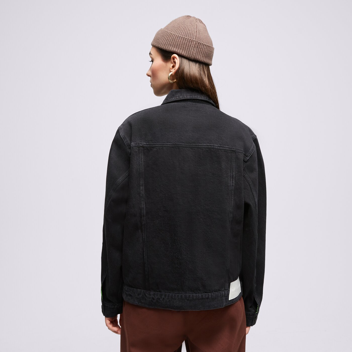 ADIDAS BUNDA DENIM JACKET IJ8337 | barva černá | Módní Přechodné bundy ...