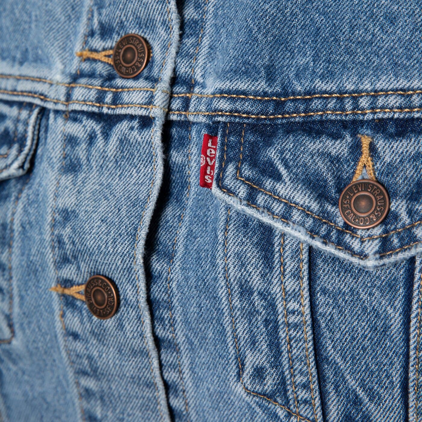 LEVI'S VESTA XS VEST WAISTBAND MED INDIGO A7437-0000 | barva Modrá ...