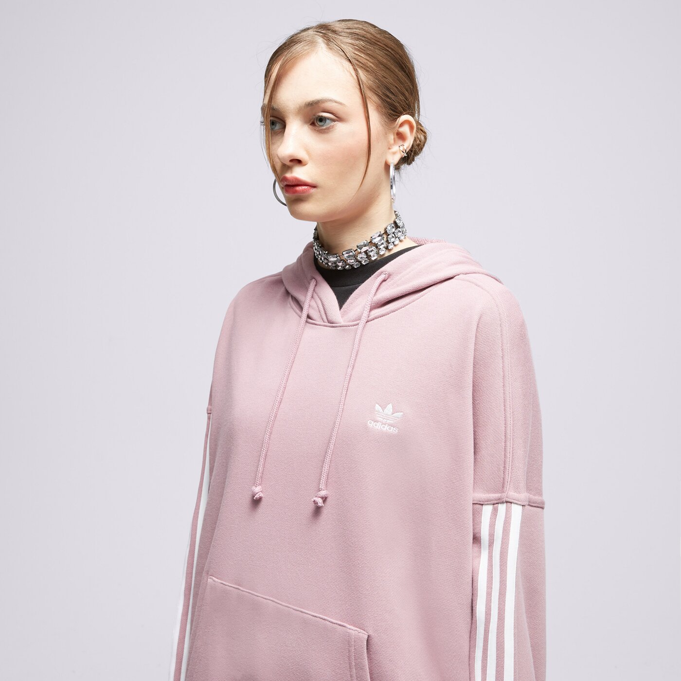 ADIDAS MIKINA S KAPUCÍ HB9531 HB9531 | barva RŮŽOVÁ | Módní Mikiny ...