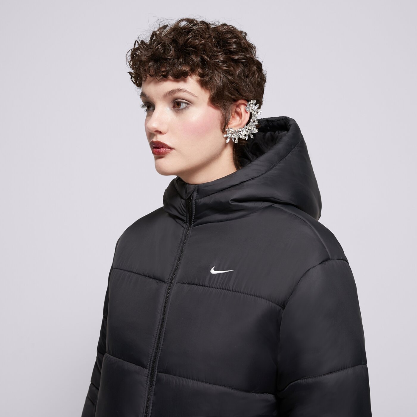 NIKE BUNDA ZIMNÍ W NSW TF SNFL NK CLSC PRKA FZ5903-010 | barva černá ...