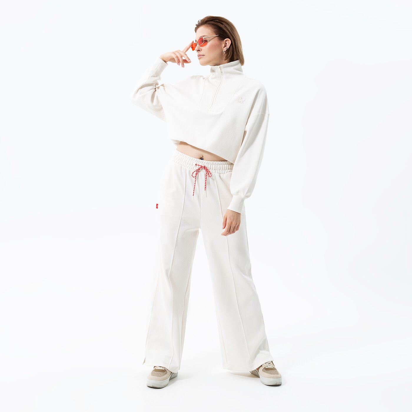 PUMA KALHOTY PUMA INFUSE WIDE LEG PANTS DK 536740-65 | barva BÉŽOVÁ ...