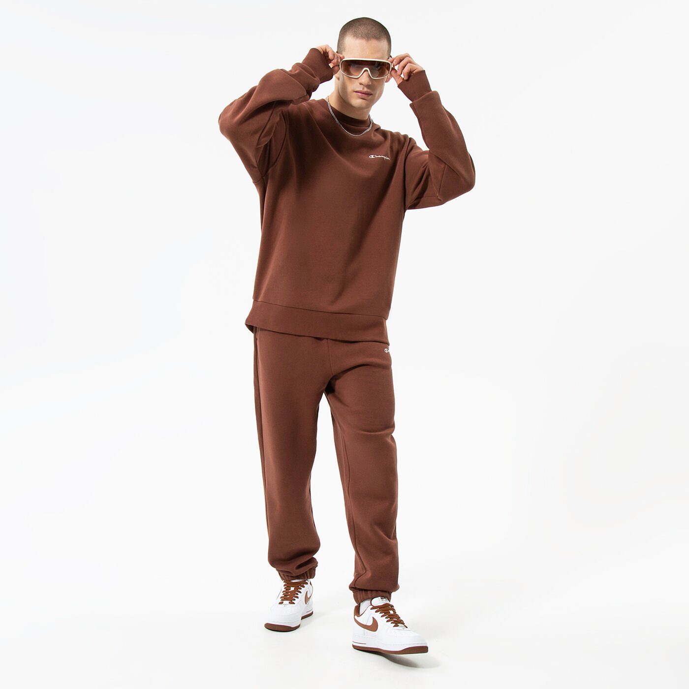 CHAMPION MIKINA CREWNECK SWEATSHIRT 217918MS534 | barva HNĚDÁ | Módní ...