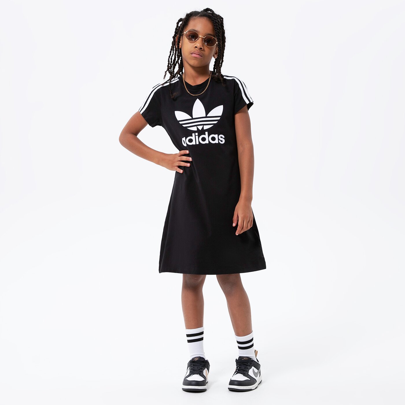 ADIDAS ŠATY ADICOLOR DRESS GIRL HK0289 | barva černá | Módní Kraťasy a ...