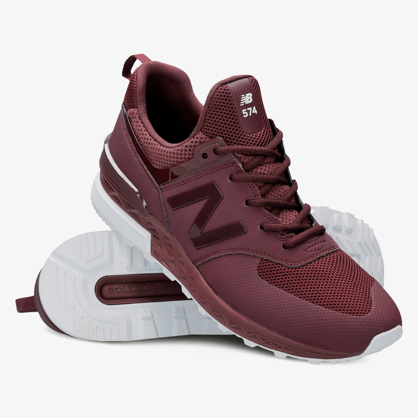 NEW BALANCE MS574SBG MS574SBG | barva BORDOVÁ | Módní Tenisky. Muži ...