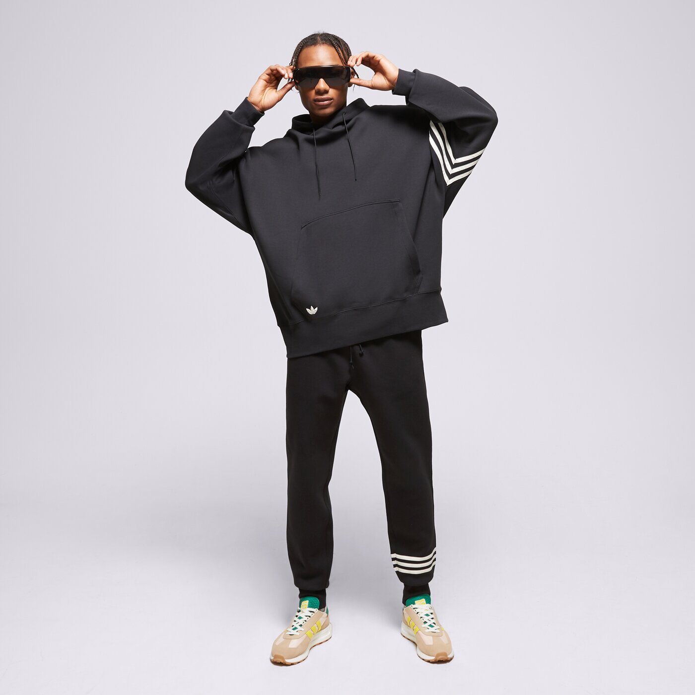 ADIDAS MIKINA S KAPUCÍ NEW C HOODIE HM1871 | barva černá | Módní Mikiny ...