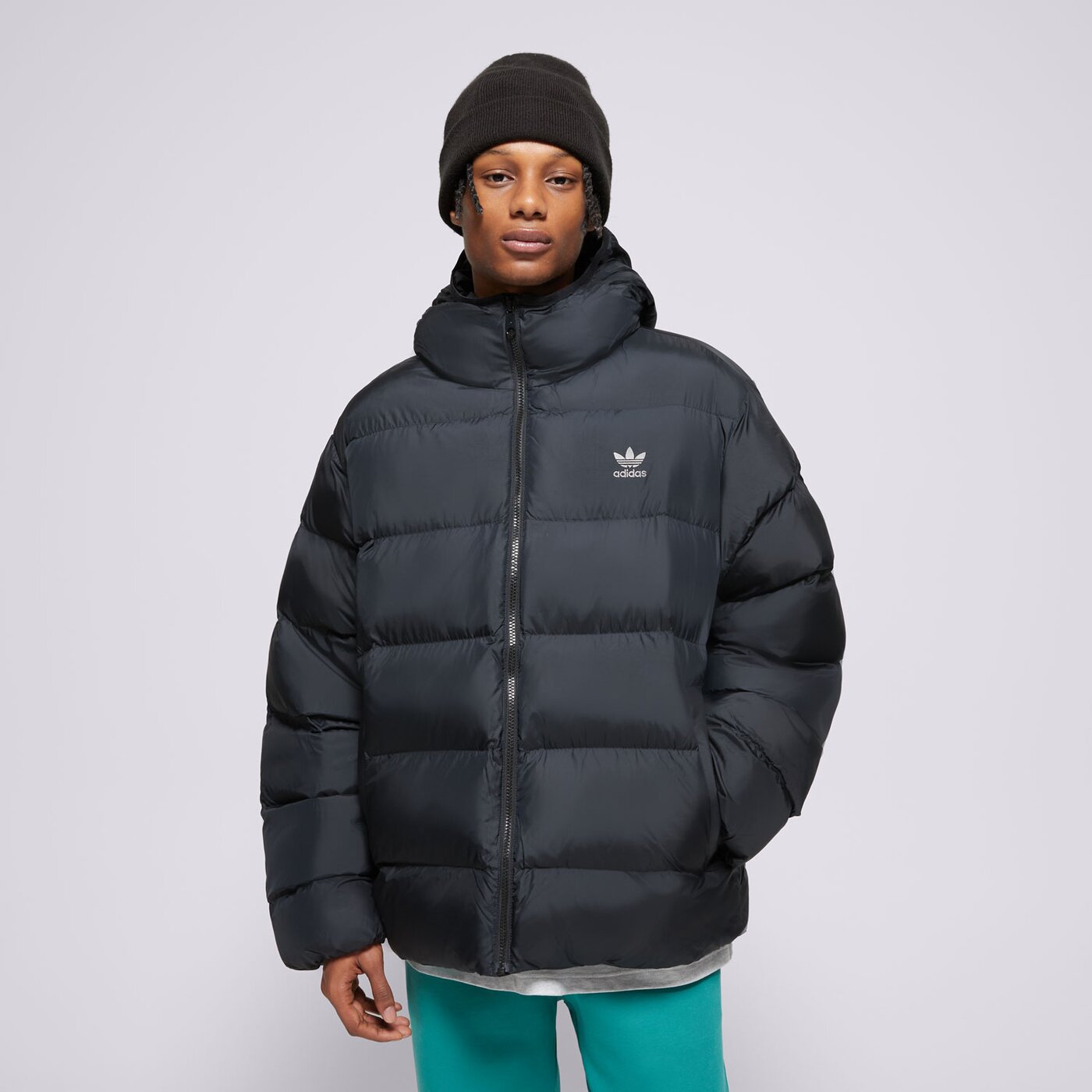 ADIDAS BUNDA ZIMNÍ COMMERCIAL PUFF IY3396 | barva černá | Módní Zimní bundy. Pánské Oblečeni ...